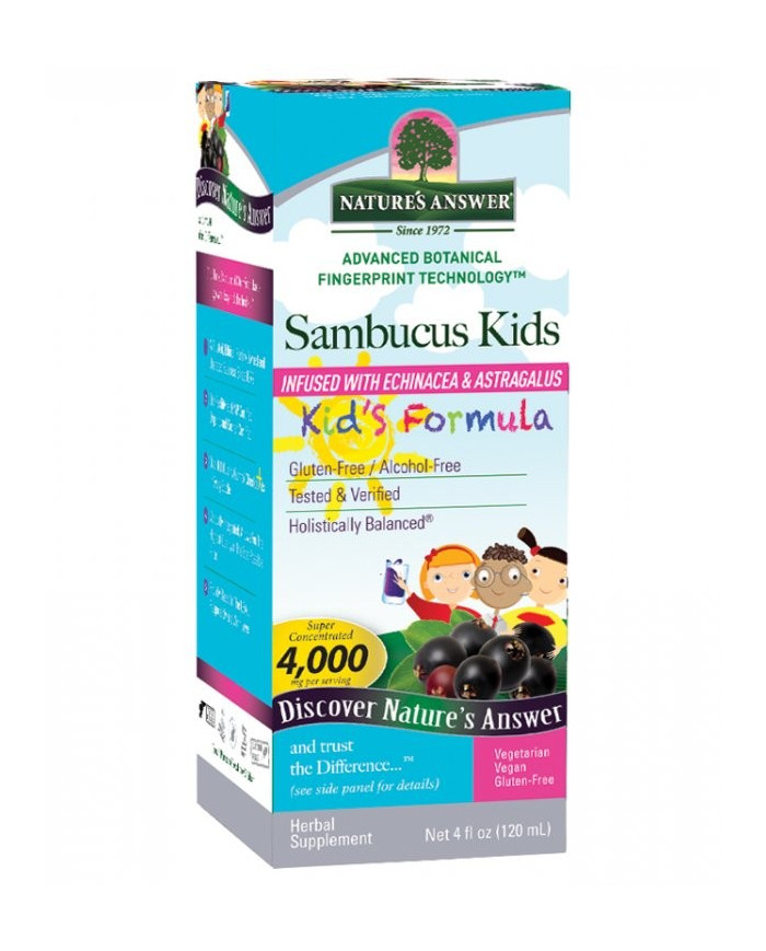 NA SIRUP z černého bezu PRO DĚTI s echinaceou a kozincem, 120 ml